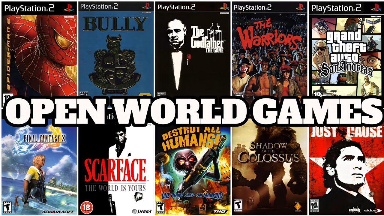 TOP 30 BEST OPEN WORLD GAMES FOR PS2[PLAYSTATION 2] - YouTube