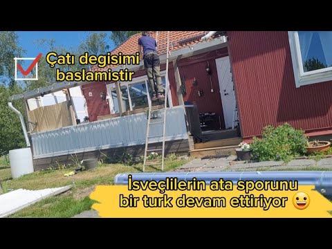 isveç'te ev tadilat isleri hic bitmiyor.