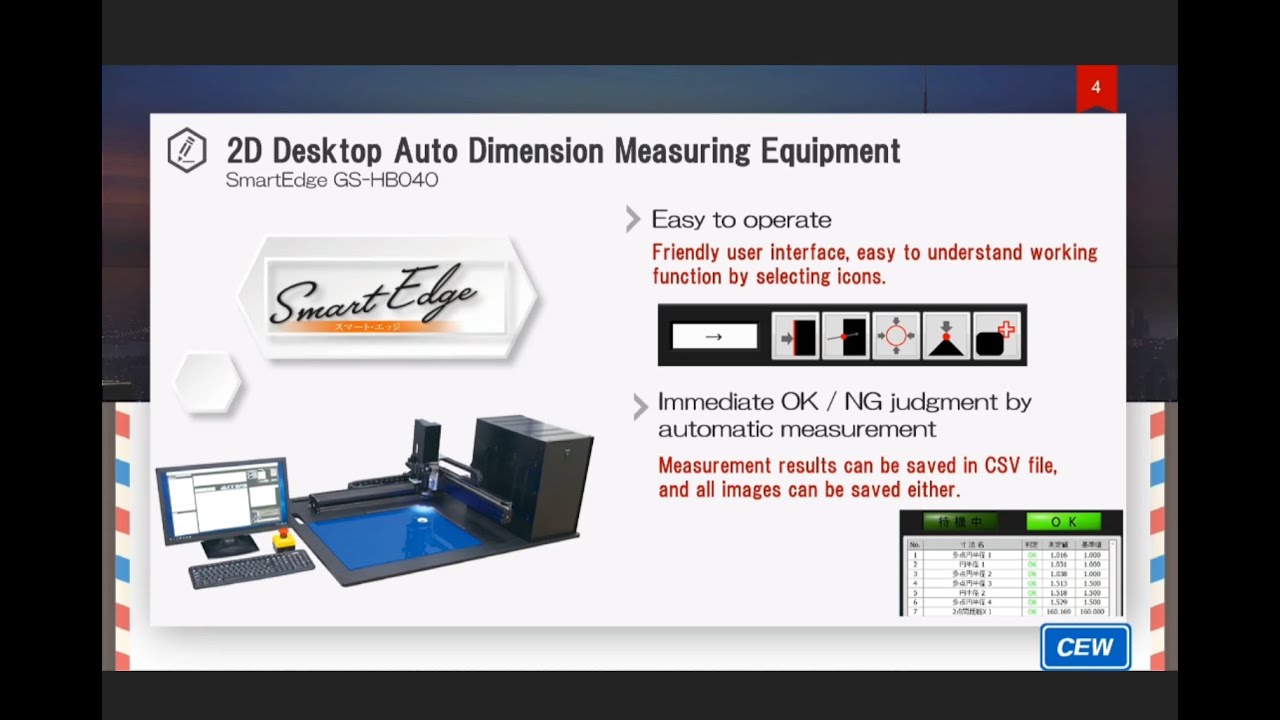 SmartEdge Series 【2D Desktop-Type Auto Dimension Measuring Equipment】 - YouTube