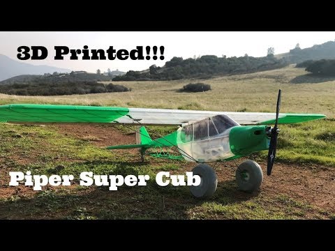 3D Printed Piper Super Cub - Flight Video | 3D Flight - YouTube