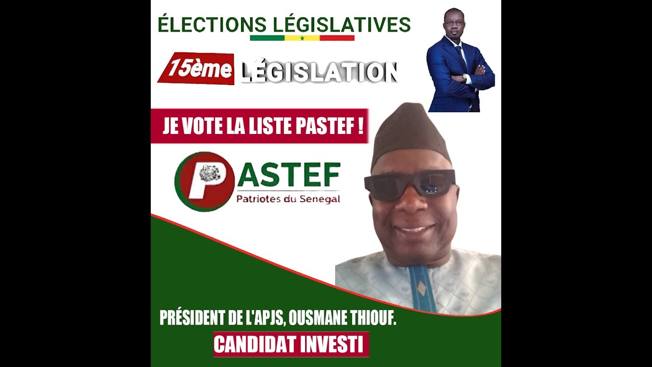 INTERVIEW EN FRANÇAIS DU PRÉSIDENT OUSMANE THIOUF.JE VOTE LA LISTE ...