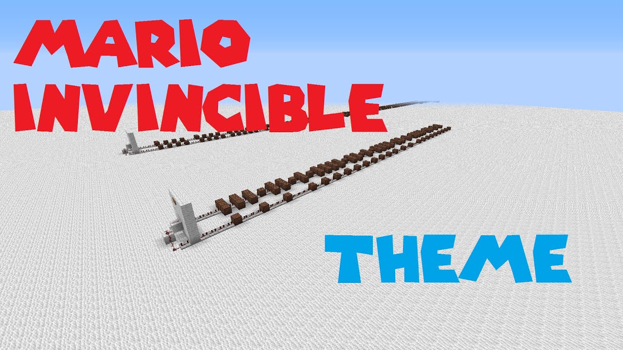 Minecraft Noteblock Song - Mario Invincible Theme (Fast Version) - YouTube