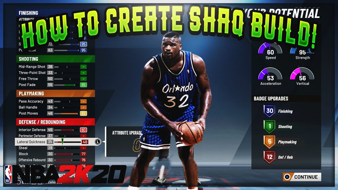 How to Create The best Shaq And Joel Embiid Build in NBA 2K20! - YouTube