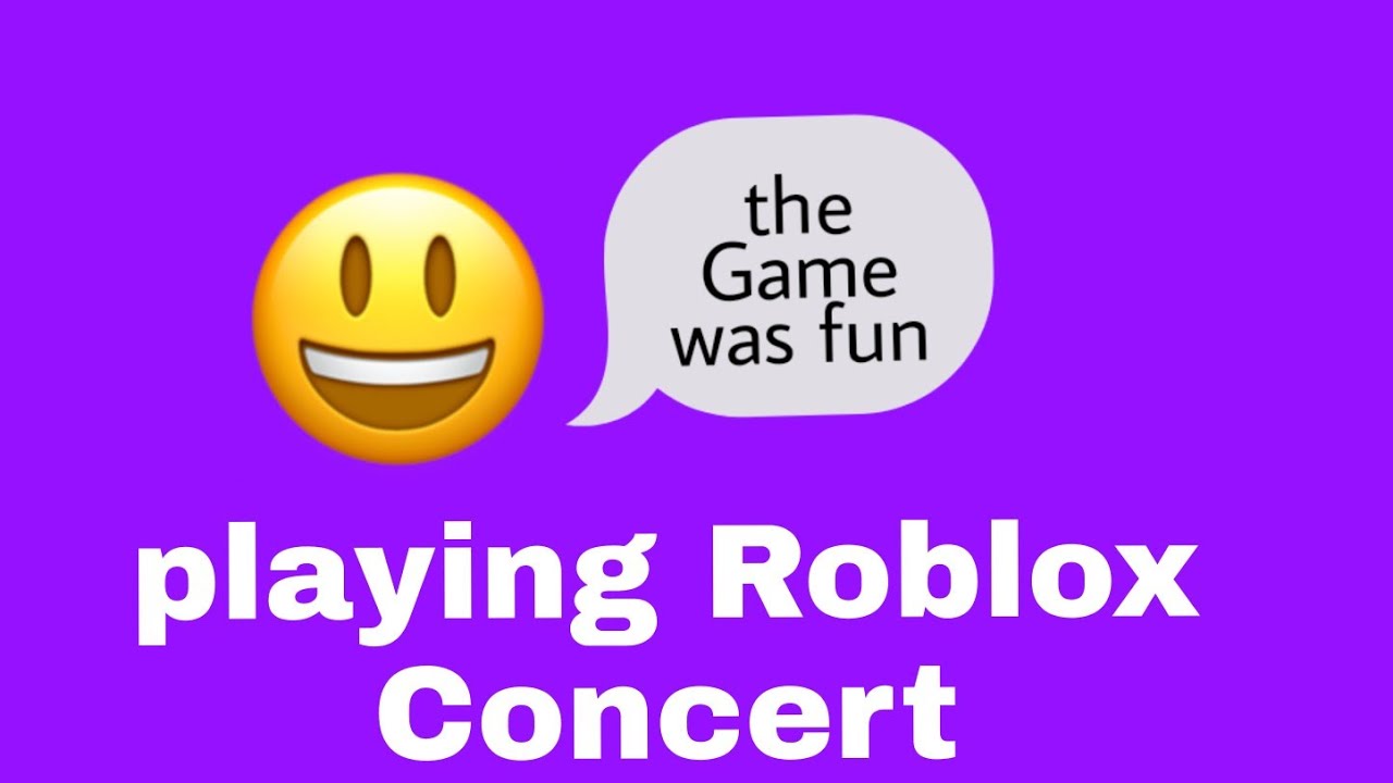 playing a Roblox Concert In game - YouTube