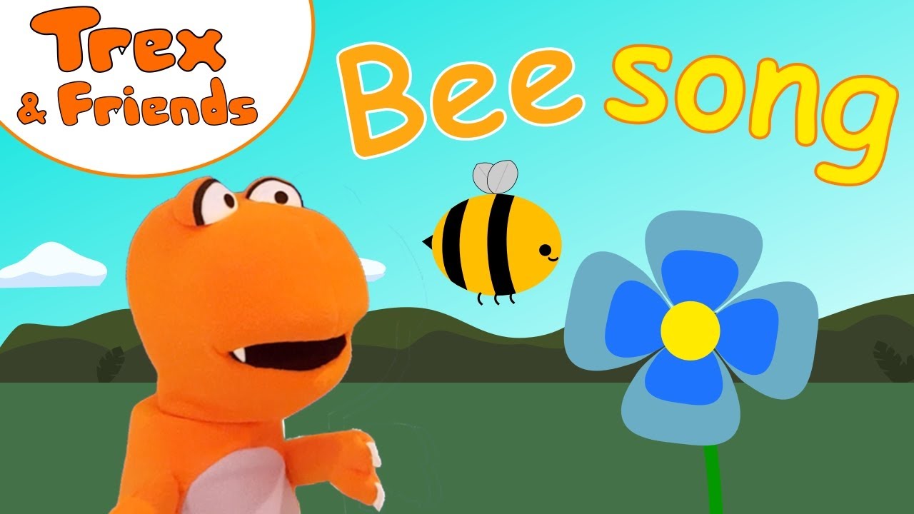Bee Song | Song for Kids | Dinosaur Puppet Show - YouTube
