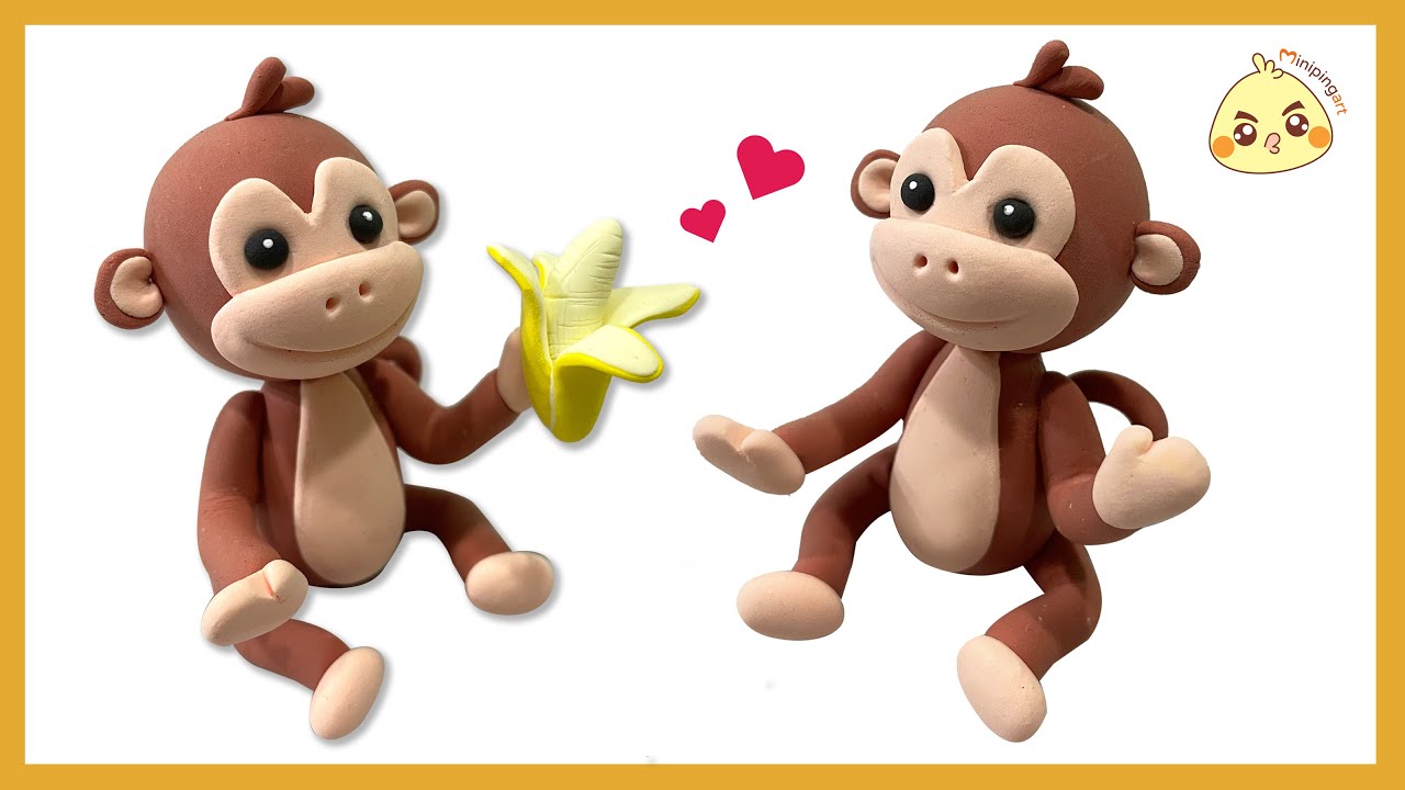 Clay Tutorial 102- Animals-Monkey(Easy) - YouTube