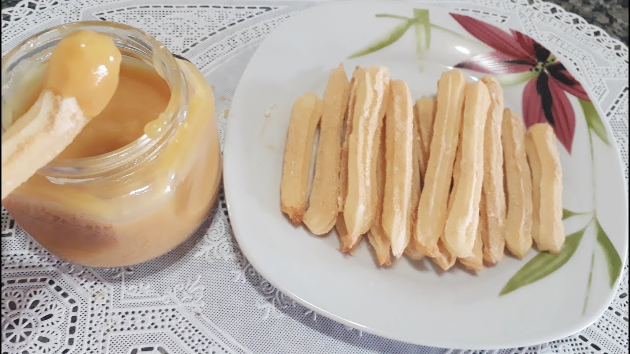 CHURROS SEM LEITE/SEM OVOS/SEM GLÚTEN com DOCE DE LEITE VEGANO - Rosy ...