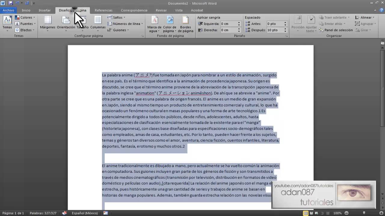 Word poner texto en tres columnas - YouTube