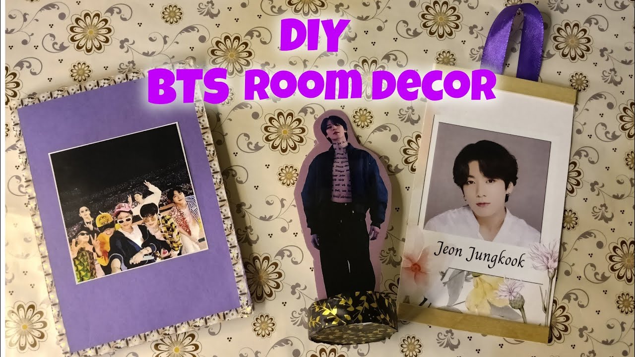 3 Easy DIY BTS Room Decor ideas 💡/Pinterest - Inspired & Aesthetic!# ...