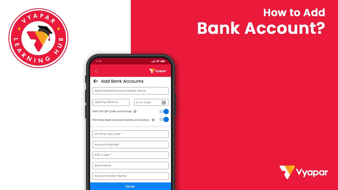 How To Add Bank Account II Mobile II GST Billing Software YouTube how-to-add-bank-account-ii-mobile-ii-gst-billing-software-youtube