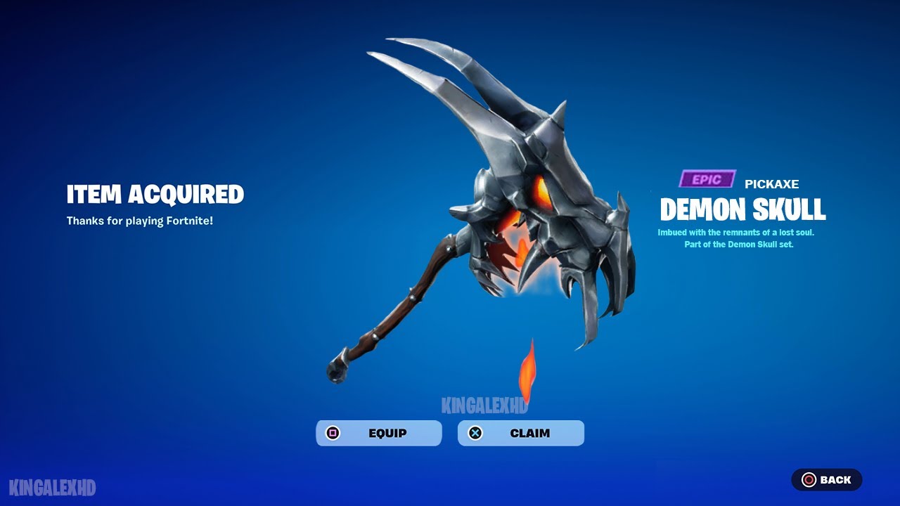 How To Get Demon Skull Pickaxe CODES NOW FREE In Fortnite! (Free Demon ...