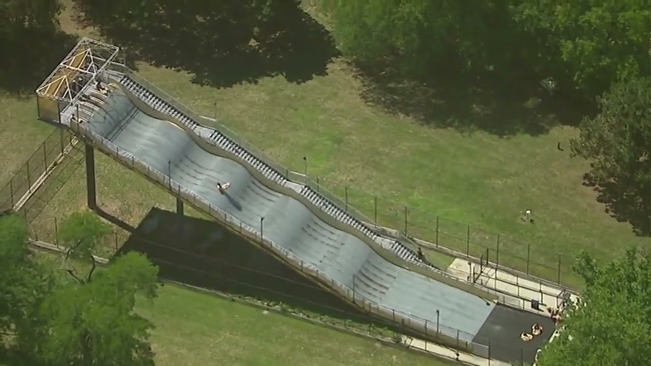 The Belle Isle slide: Detroit's wild ride sends kids speeding and ...