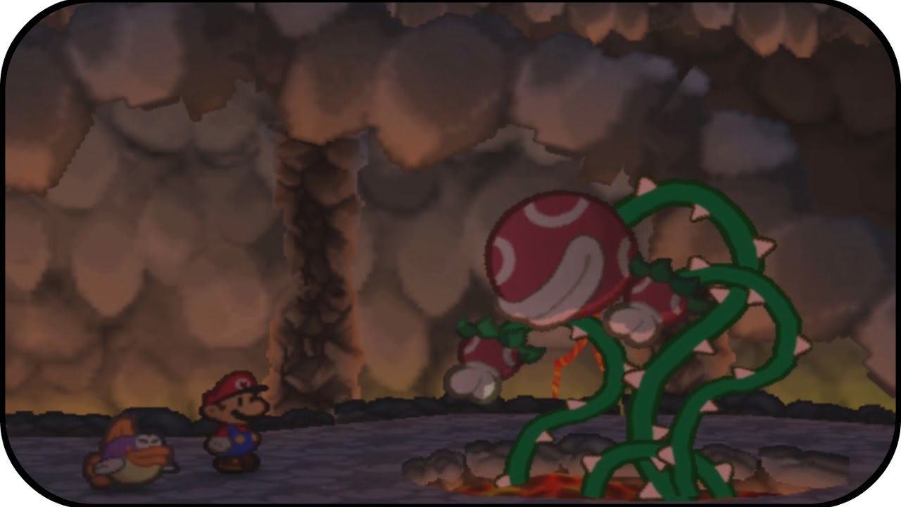 Paper Mario 64 - Lava Piranha Boss Fight - YouTube