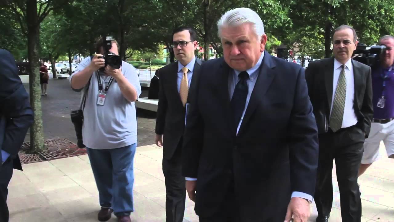 Harry Morel arrives to plead guilty - YouTube