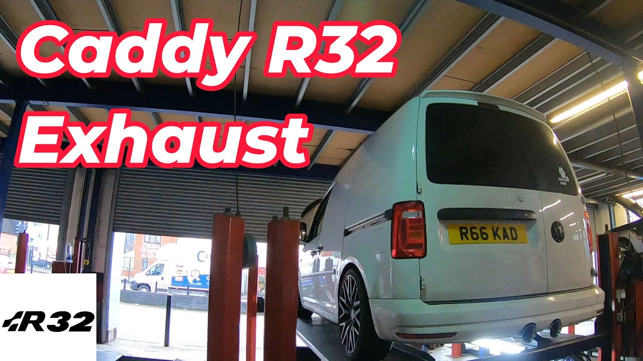 VW CADDY R32 STYLE EXHAUST - YouTube