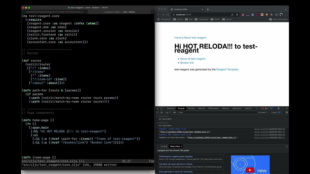 HotReload - Clojurescript & Figwheel - YouTube