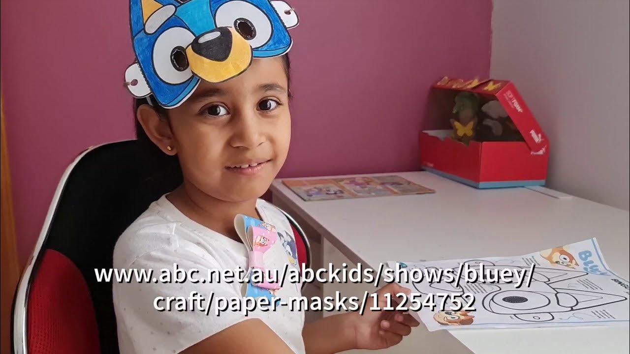 Make your own Bluey mask - YouTube