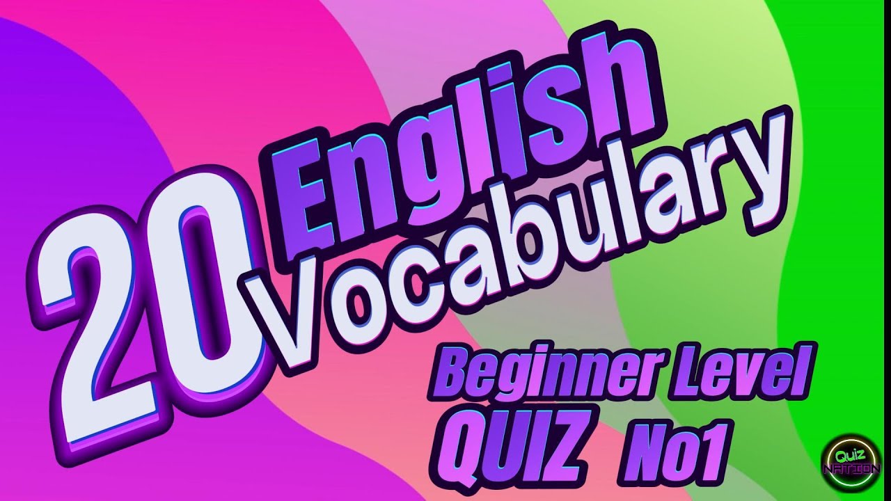 ENGLISH VOCABULARY: Beginner Level No1 🎧 Audio Narrated 🤓 Can You Pass ...