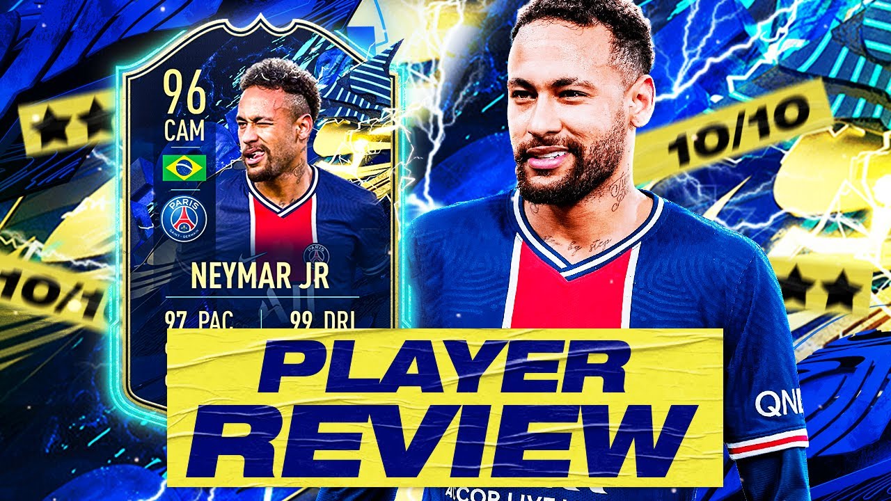 THE BEST CARD EVER! FIFA 21 ULTIMATE TEAM 96 TOTS NEYMAR PLAYER REVIEW ...