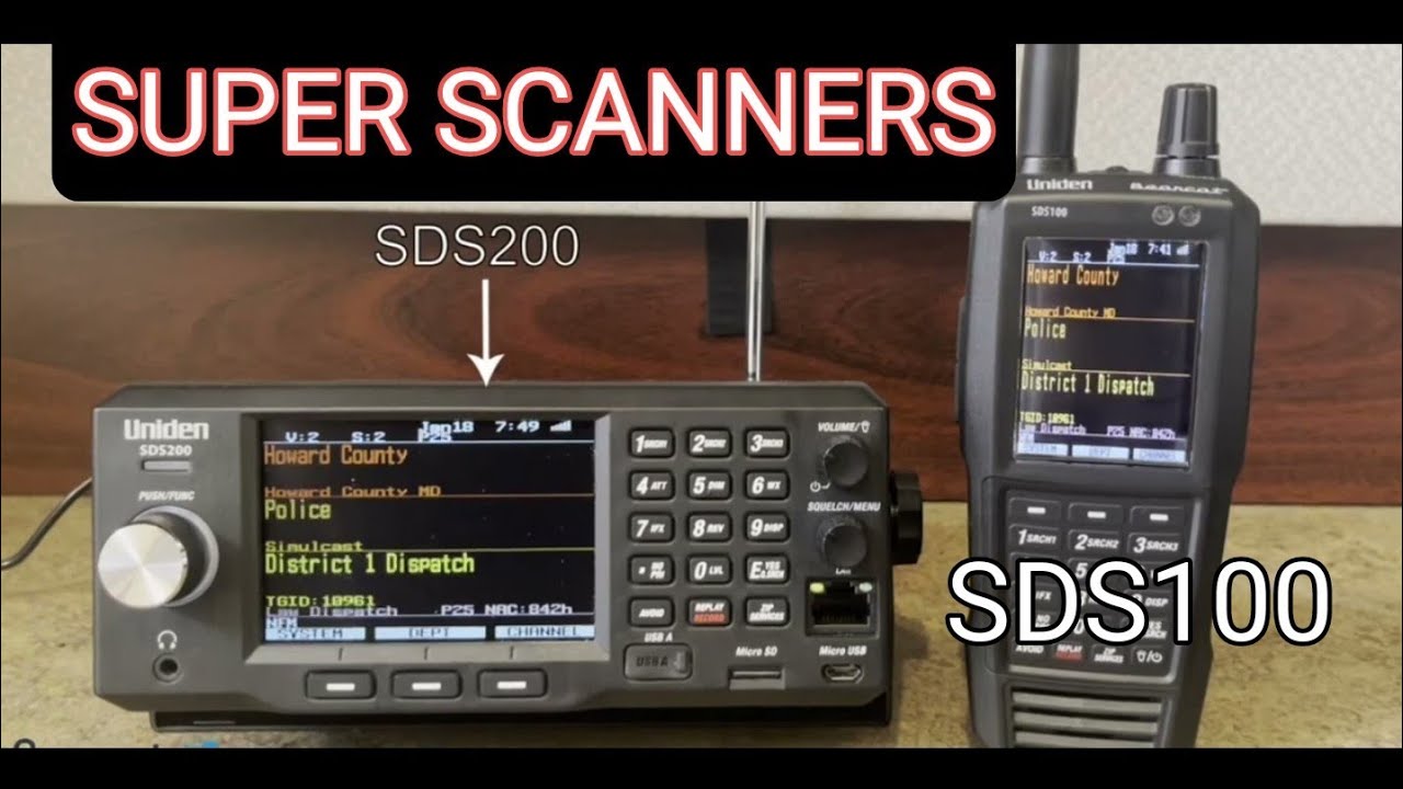 UNIDEN SDS200 & UNIDEN SDS100 - YouTube