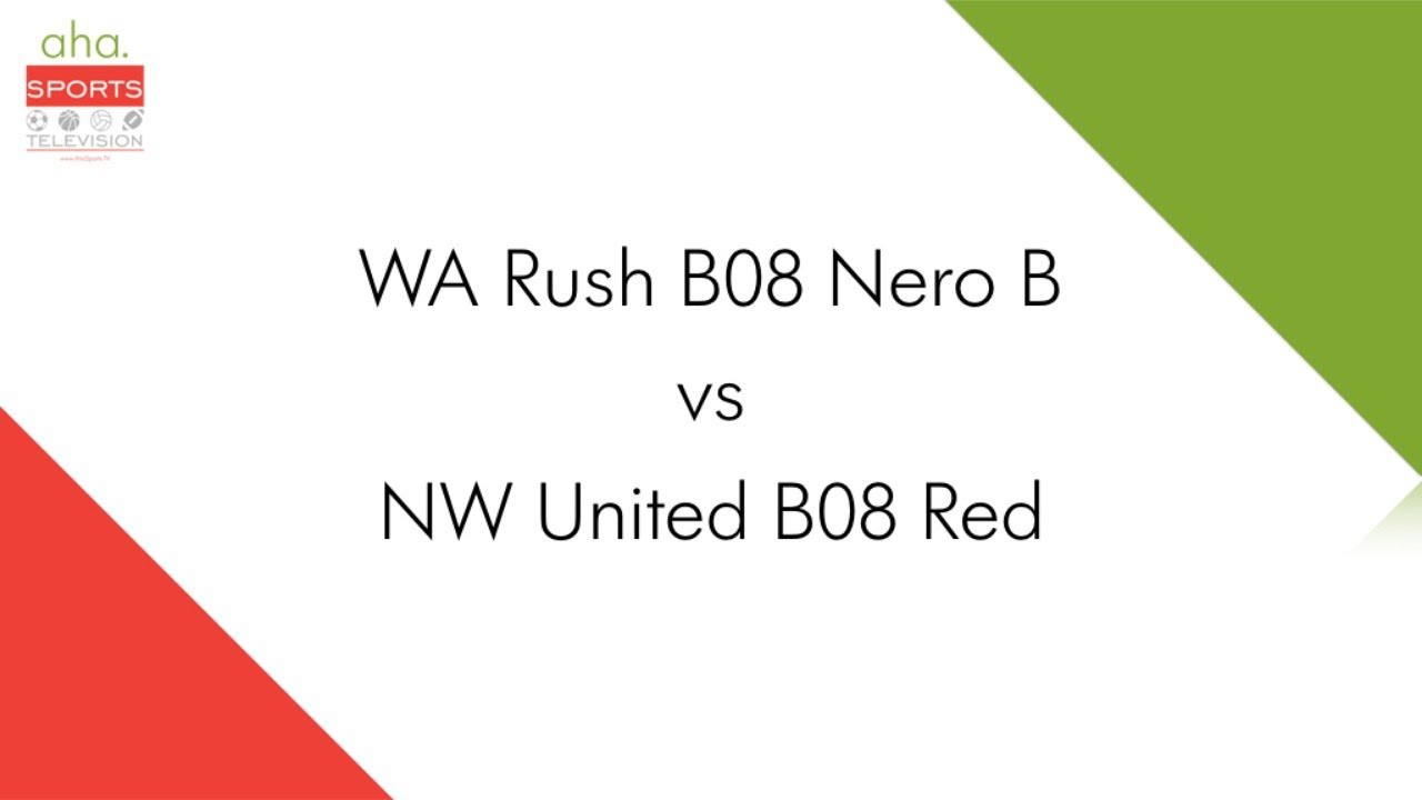 Washington Rush B08 Nero B vs NW United B08 Red - YouTube