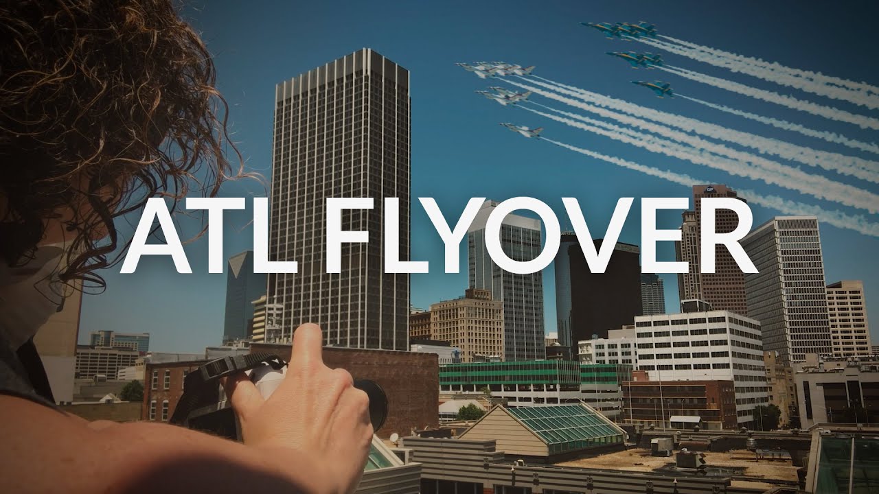 FLYOVER ATLANTA: Blue Angels + Thunderbirds Honoring Healthcare Workers ...