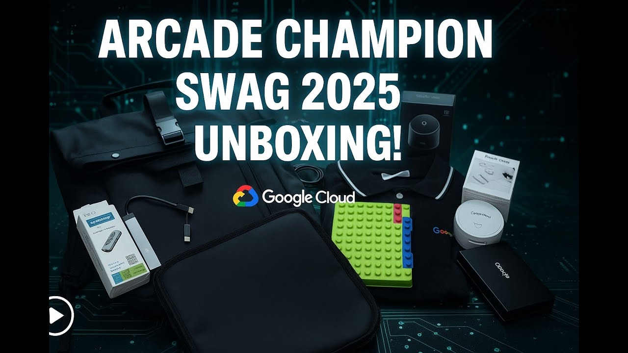 UNBOXING EPIC Tech Swag! 🔥 Google Cloud Arcade Champion 2025 Rewards #googlearcade # ...