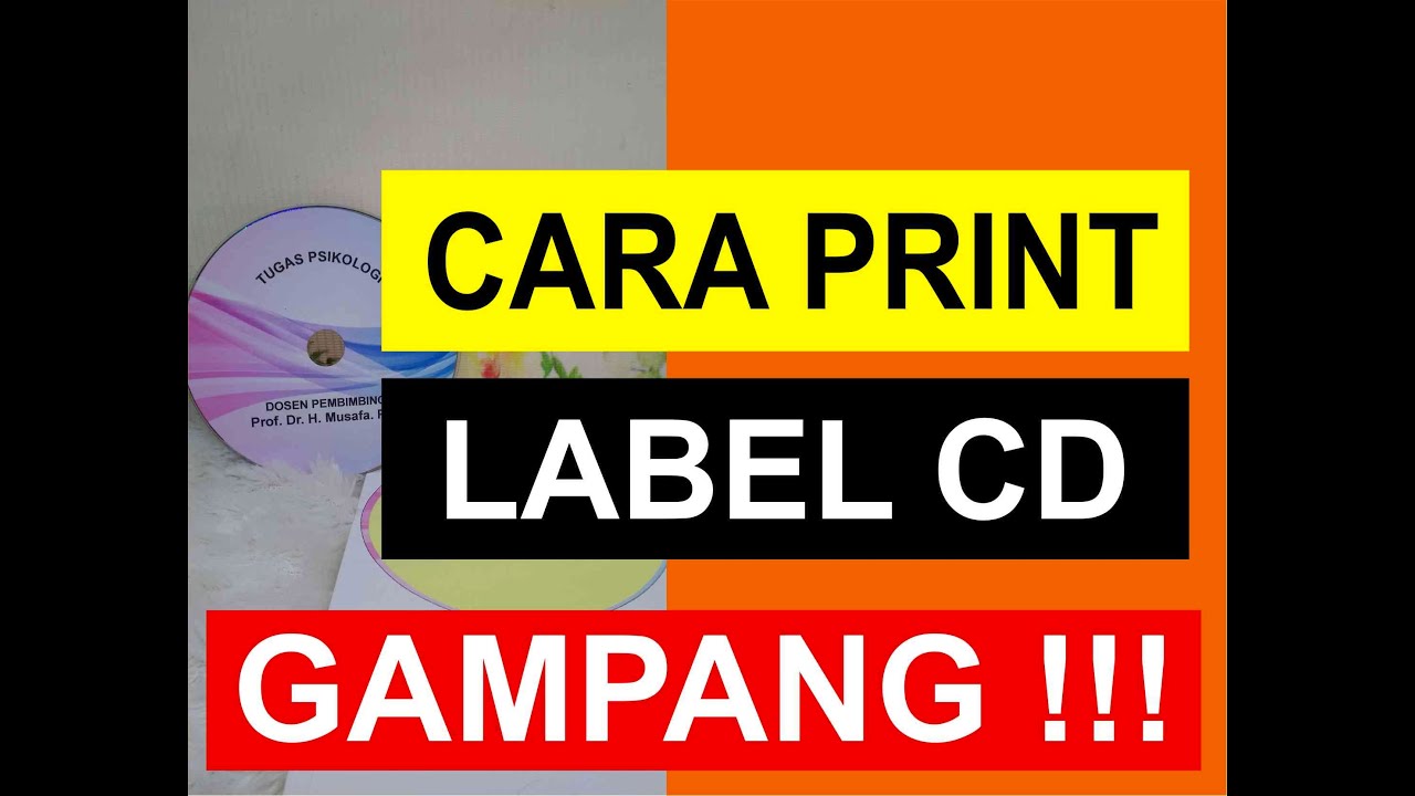 Cara Print Label CD/DVD Gampang !!! - YouTube