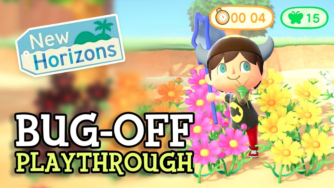 Animal Crossing New Horizons: BUG-OFF Playthrough (Summer 2021) - YouTube