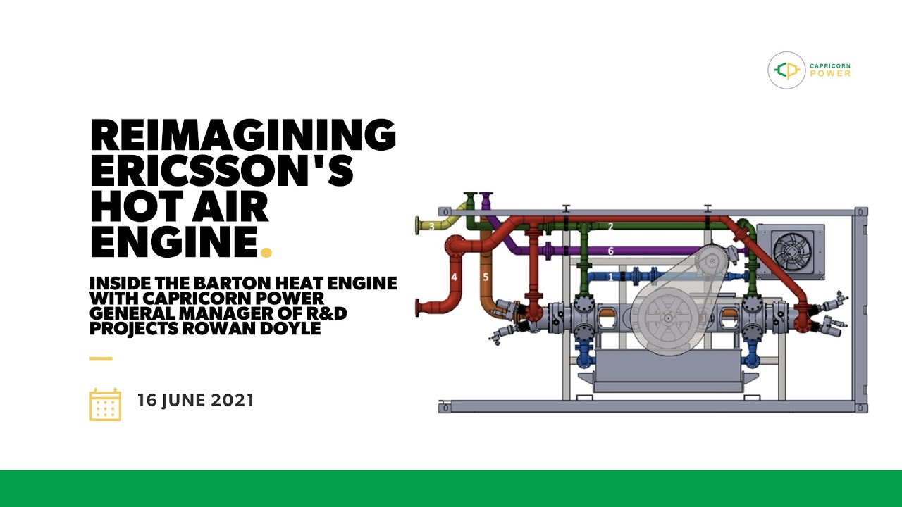 Reimagining Ericsson's Hot Air Engine: Inside the Barton Heat Engine ...