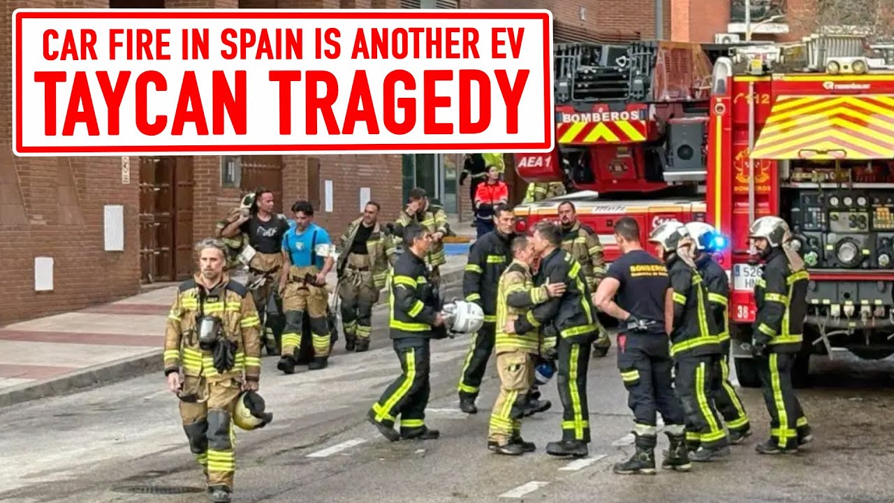 Tragedy in Spain as EV causes huge garage fire - YouTube