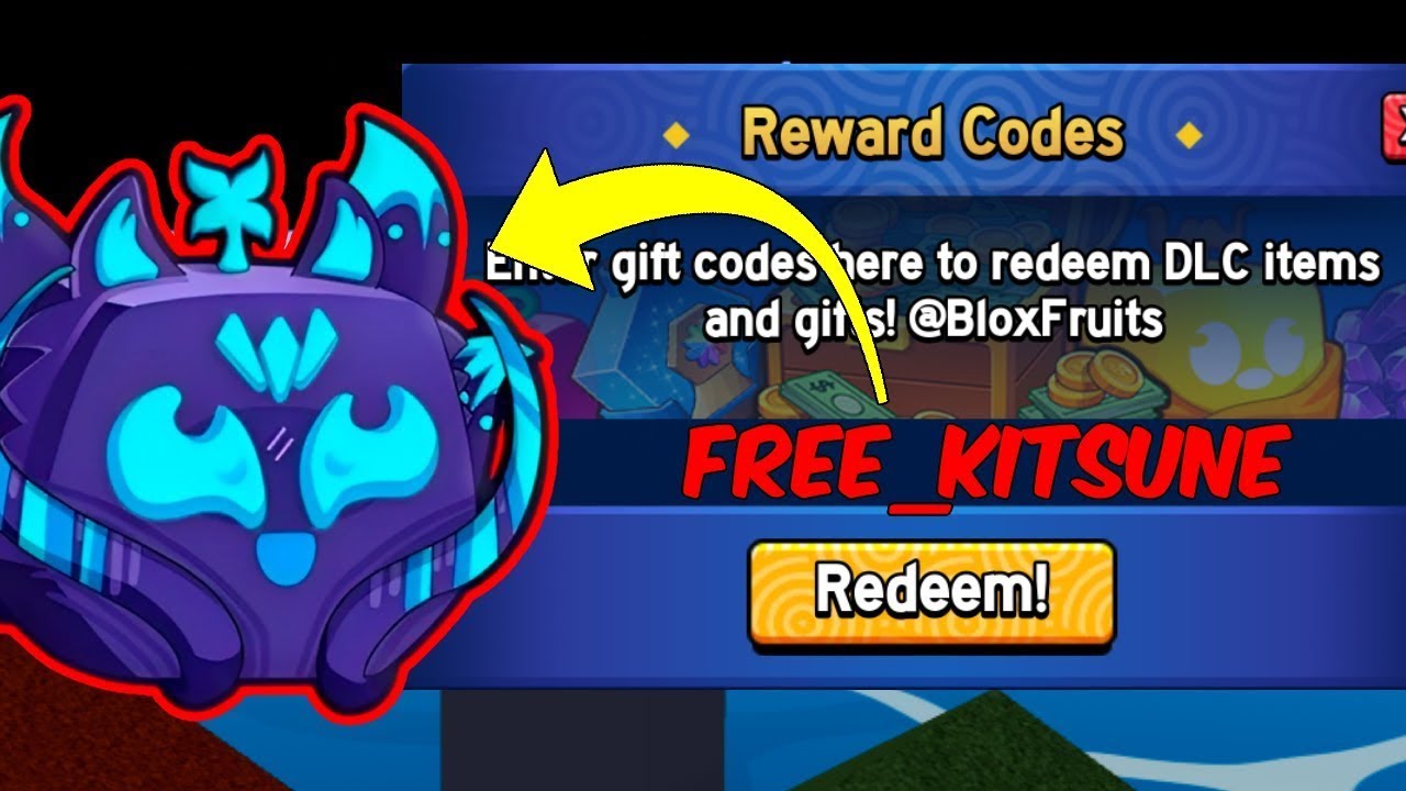 KITSUNE FRUIT CODE BLOXFRUITS ROBLOX - YouTube
