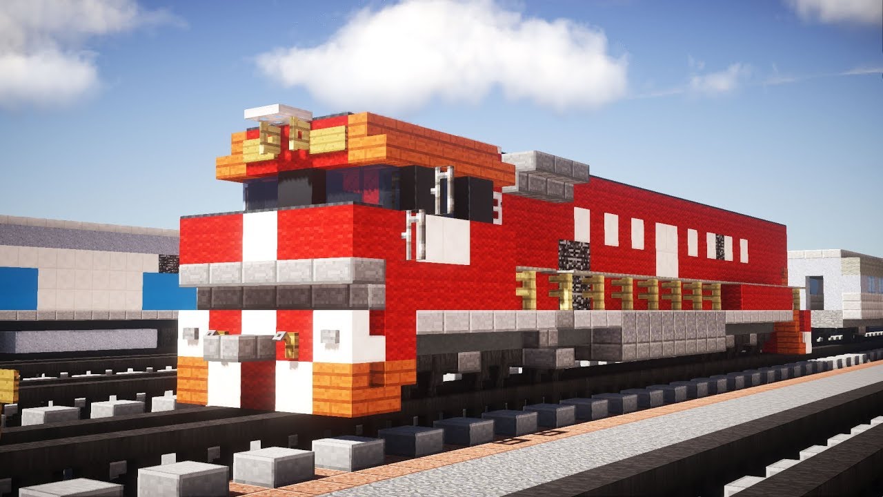 Minecraft The Ghan NR class Diesel Locomotive Tutorial - YouTube