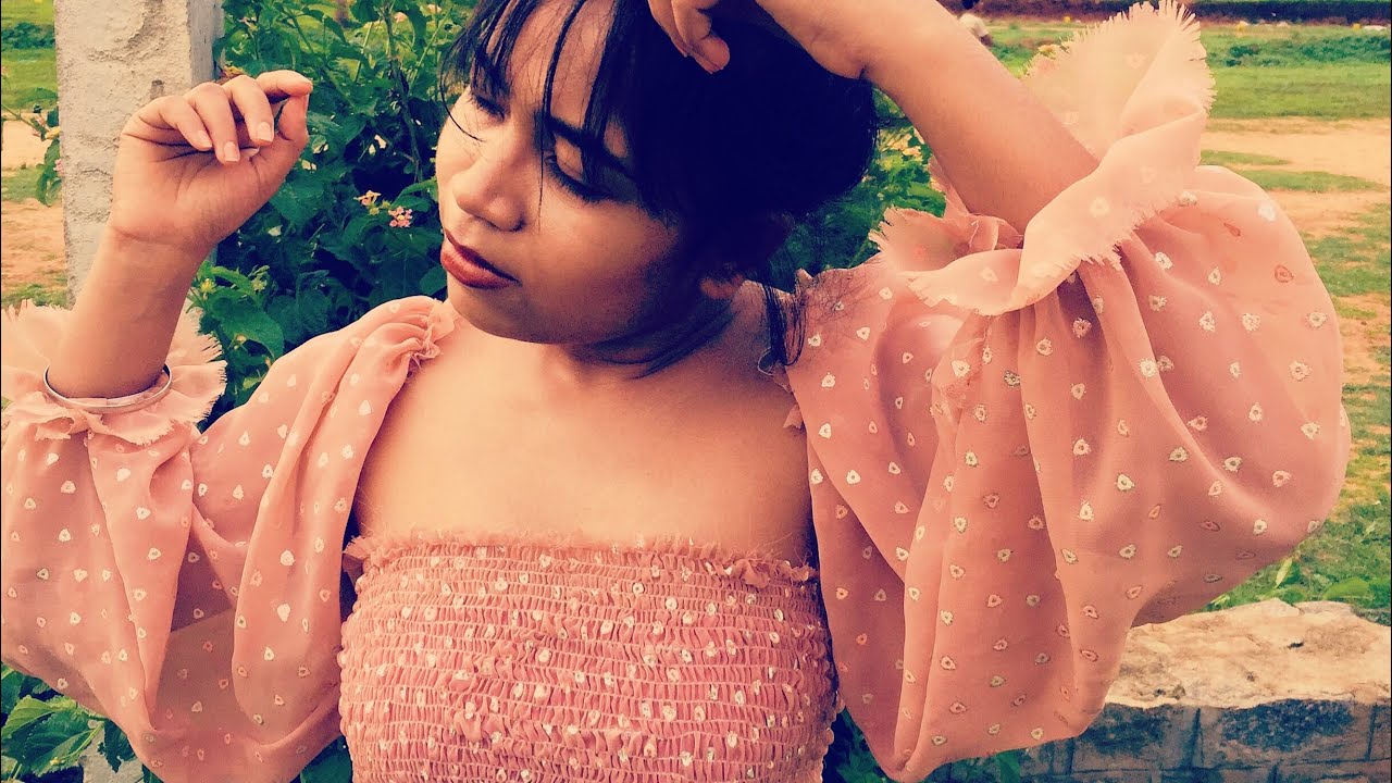 DIY SHIRRING TOP| SUMMER APPROPRIATE DIY TOP OUT OF DAMAGED SAREE| PART ...