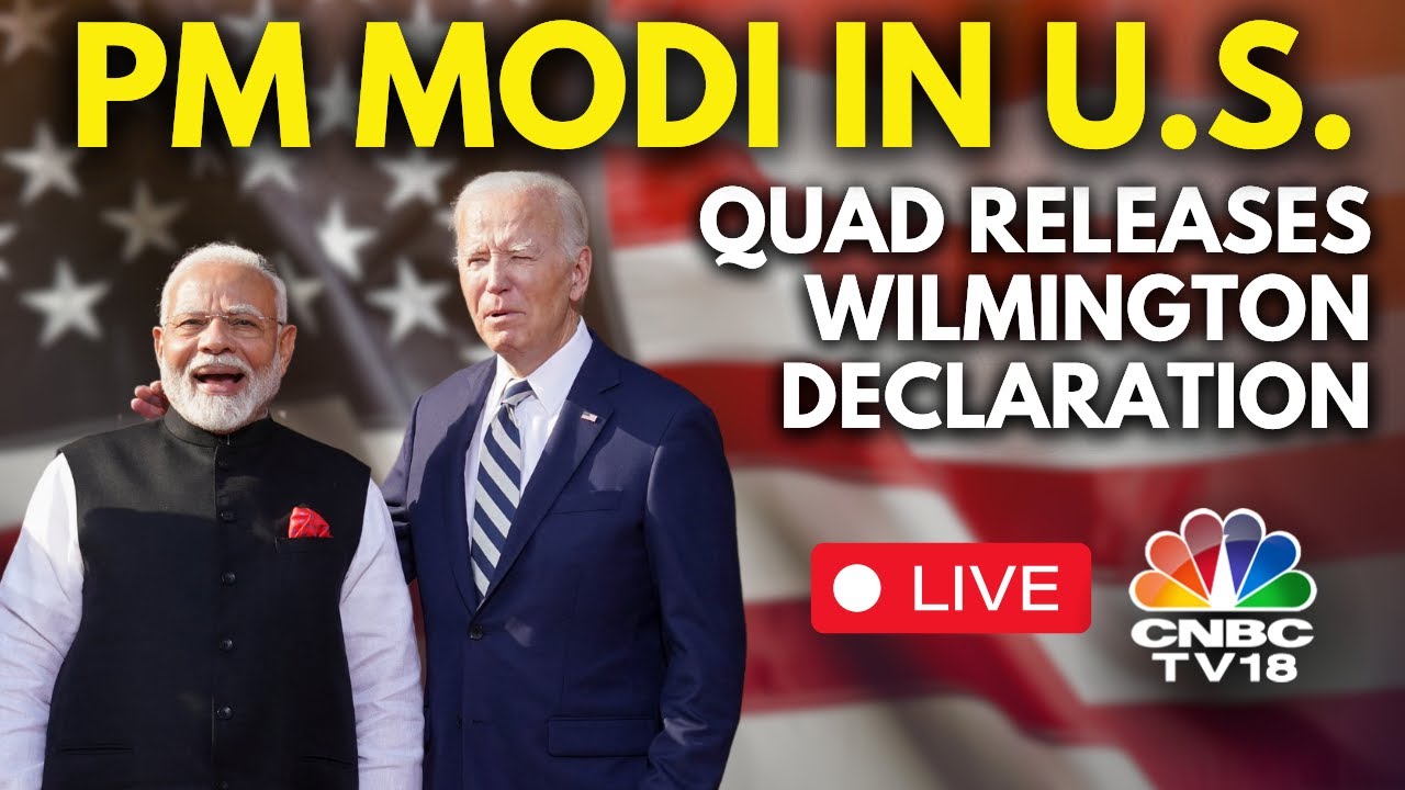 LIVE | PM Narendra Modi In US | Quad Releases Wilmington Declration ...