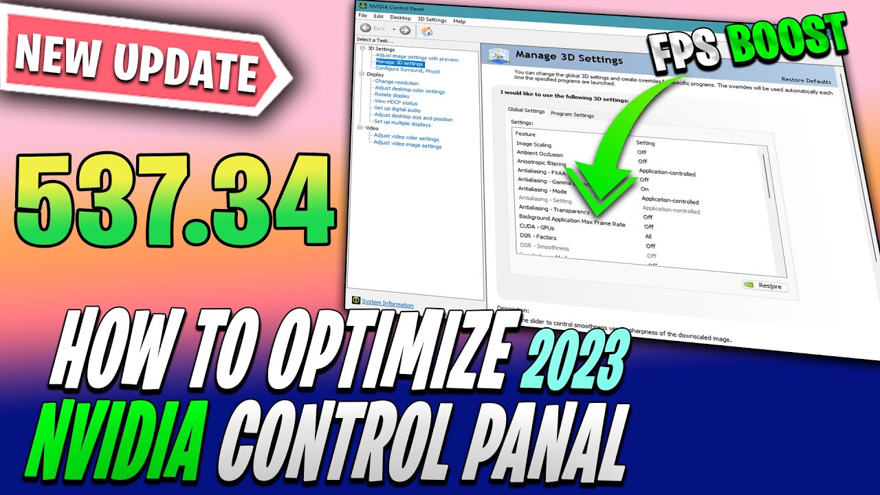 Nvidia Geforce Experience Software New Update 537.34 How To Optimize ...