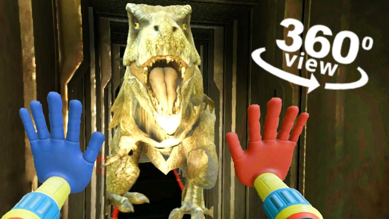 360 VR Poppy Playtime Chapter 2 with Tyrannosaurus Rex Dinosaur? - YouTube