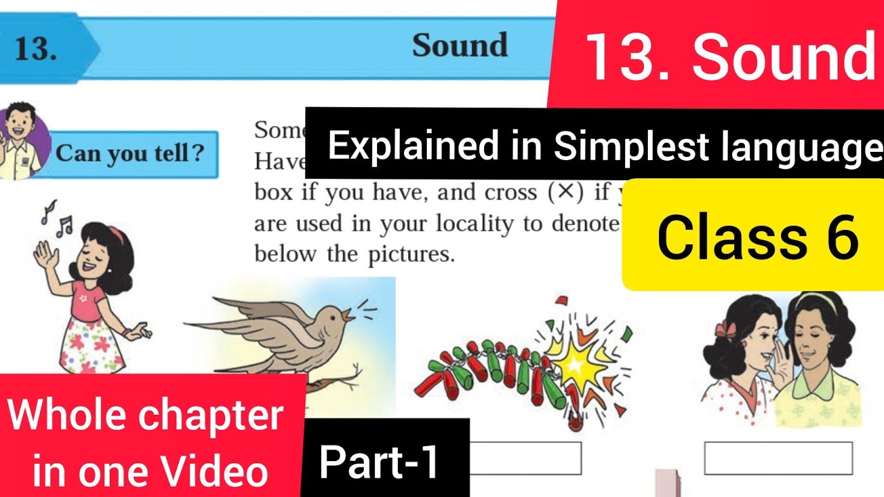 13.Sound,Class 6, Maharashtra Board, PART-1, Kaival Academy ...