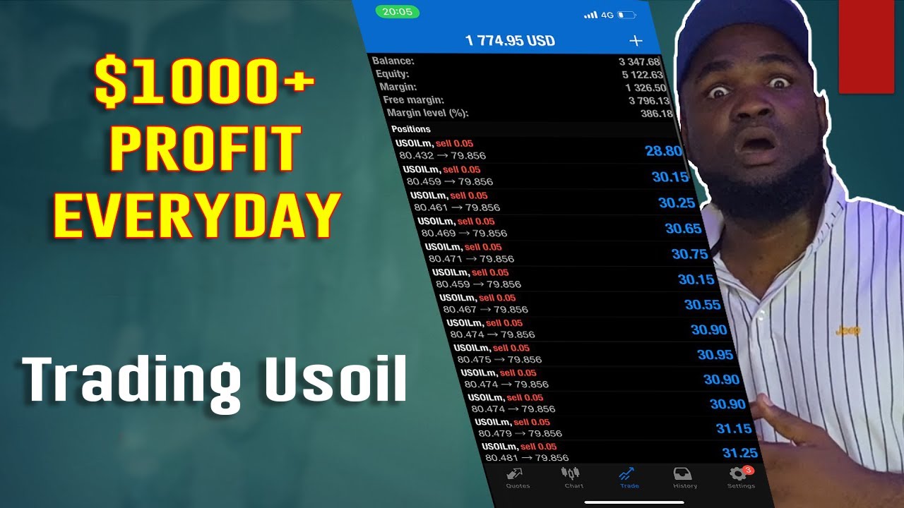 HOW TO MAKE $1000 +EVERYDAY TRADING USOIL - YouTube