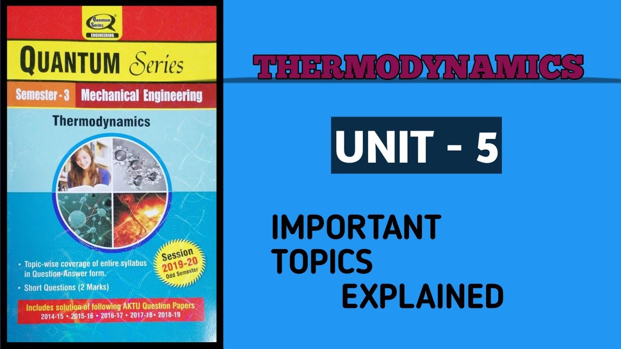 Thermodynamics UNIT -5 FULL EXPLANATION #THERMODYNAMICS - YouTube