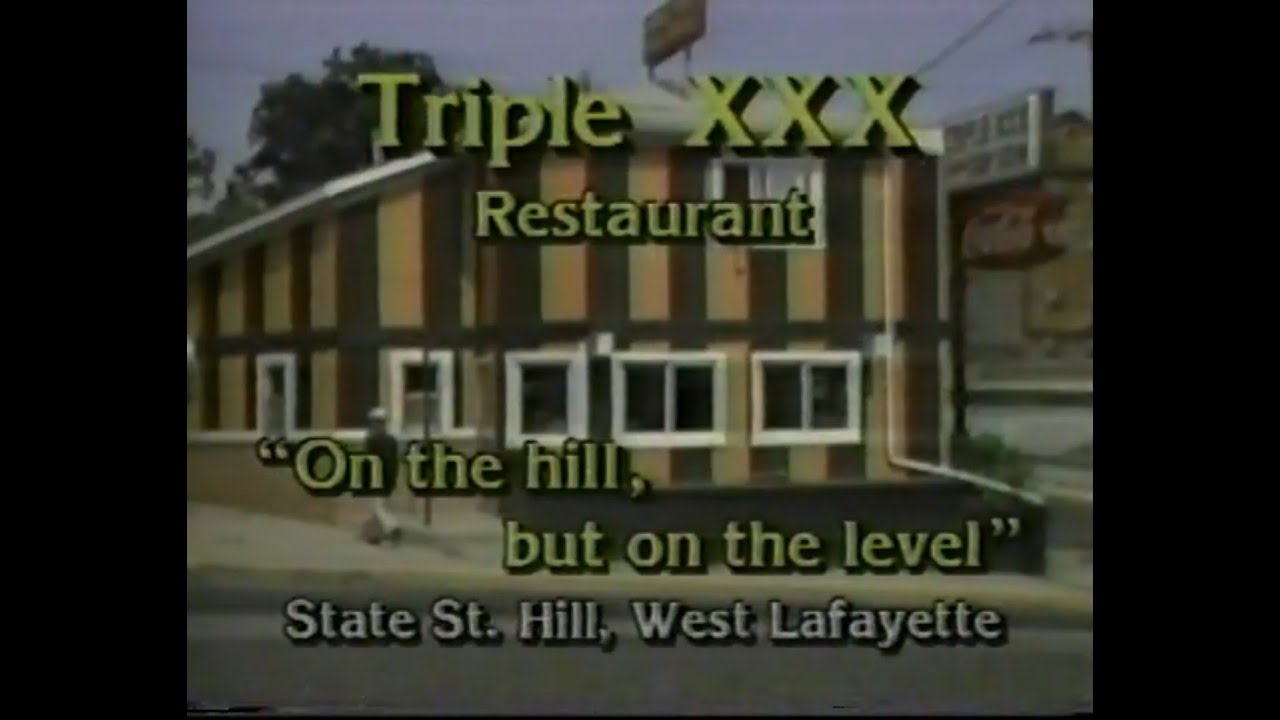 1995 Triple XXX Restaurant commercial. W. Lafayette, IN - YouTube