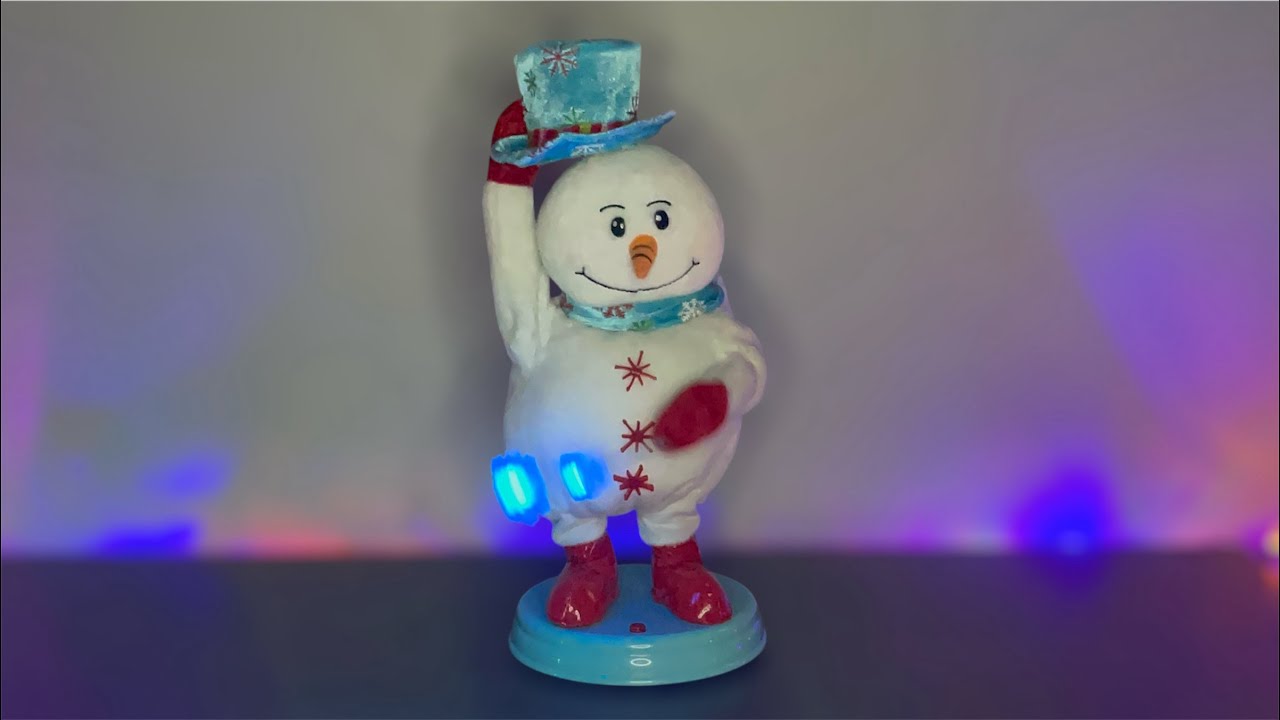 Gemmy 2007 Mini Blue Animated Snowflake Spinning Snowman - “Snowmiser ...