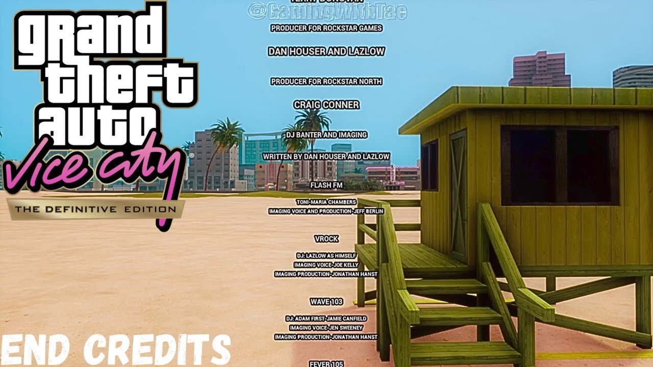 GTA Vice City Definitive Edition - End Credits - YouTube