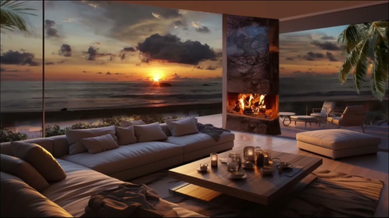 Beach House Vibes Relaxing Video with Beach Sounds and Meditative ...