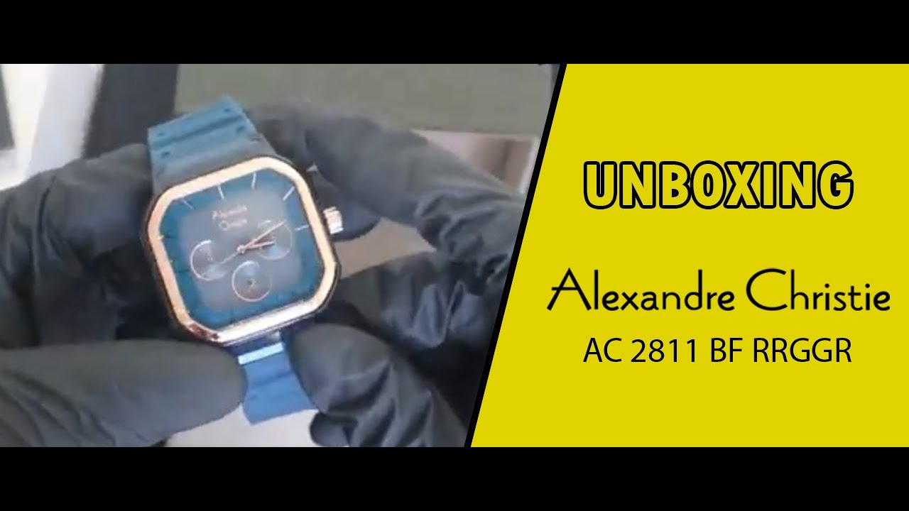 JAM TANGAN ALEXANDRE CHRISTIE AC 2811 BF RRGGR UNBOXING ...