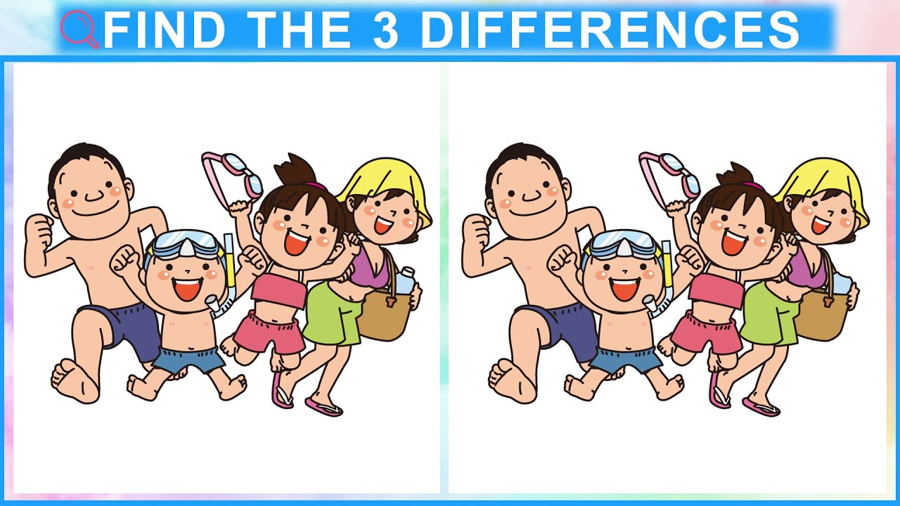 Find 3 Differences! - Find the Differences Puzzle - YouTube