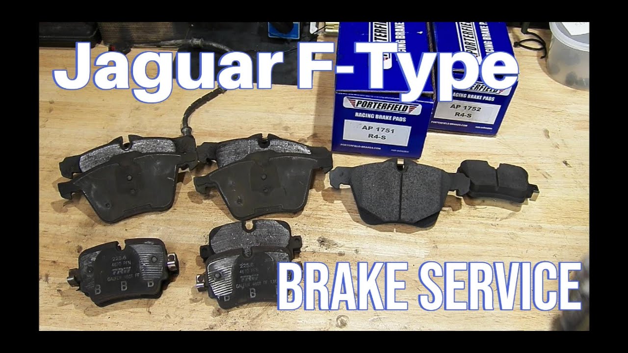 Jaguar F-Type Brake Service - YouTube