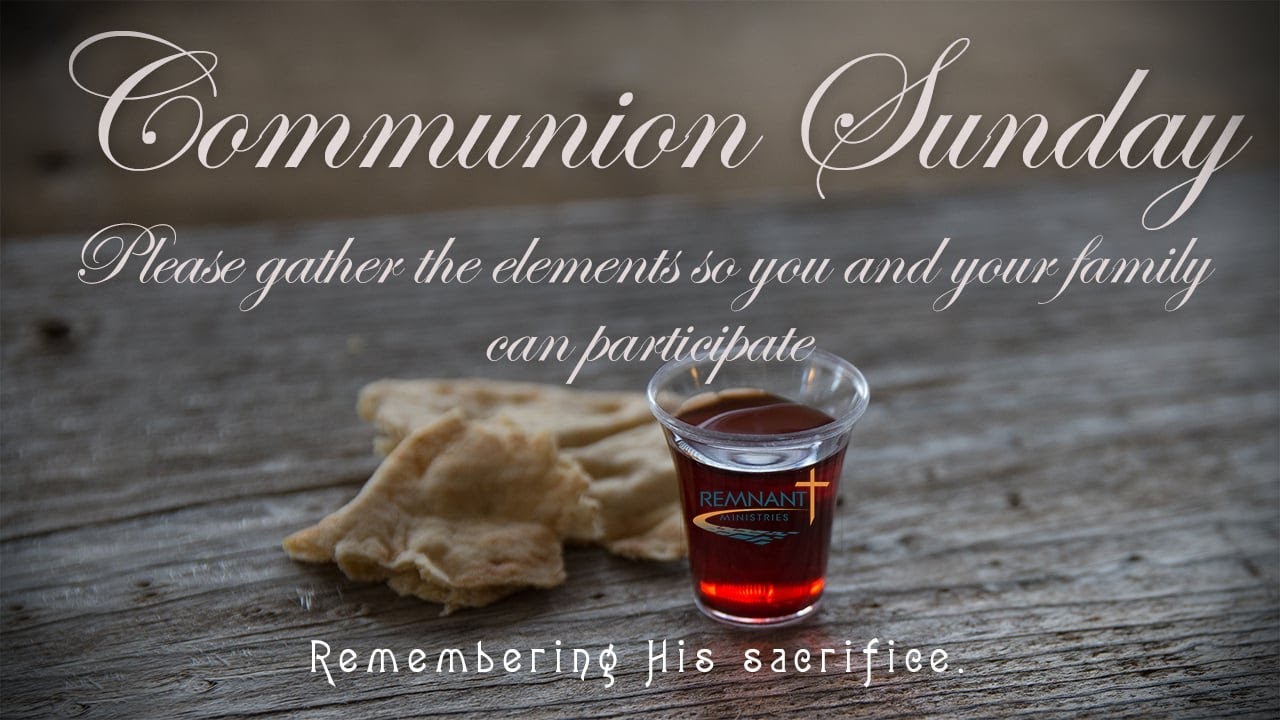 Holy Communion Sunday - June 6th 2021 - YouTube