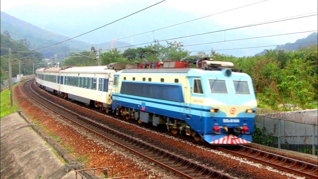 {ICTT} SS8 0166 hauling Z818 Guangzhou Through Train passing Tong Hang - YouTube