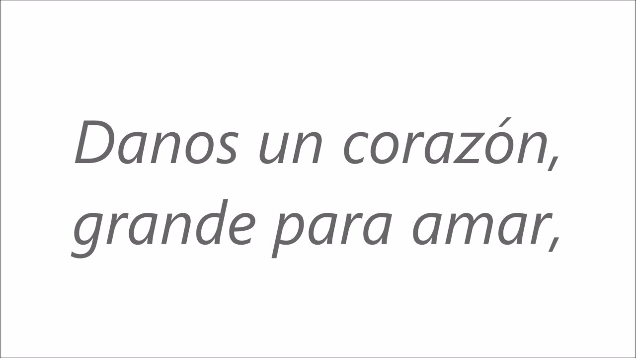 Pistas Católicas - Danos un Corazón (Hombres nuevos) Cantado - YouTube